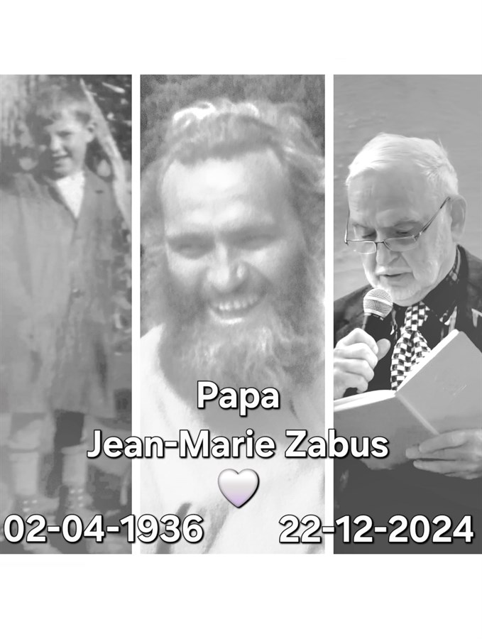 Avis de décès de Jean-Marie Zabus décédé le 22/12/2024 à Embourg ...